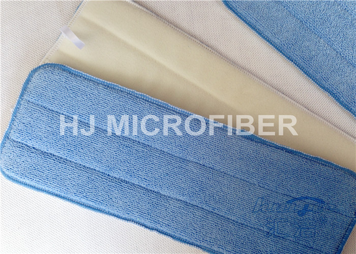 Pel Debu Microfiber Biru Penyerap Tinggi / Pel Datar Microfiber 5 "X 18"